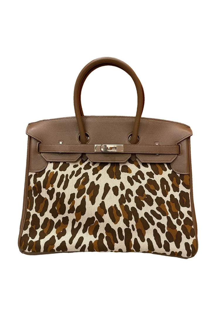 Hermès Birkin 35 Leopard and Swift with Palladium Hardware – So Much ...